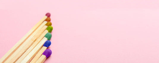 4" Pink Tip Wooden Matchsticks for Home Decor, Wedding Favors, Crafts ...